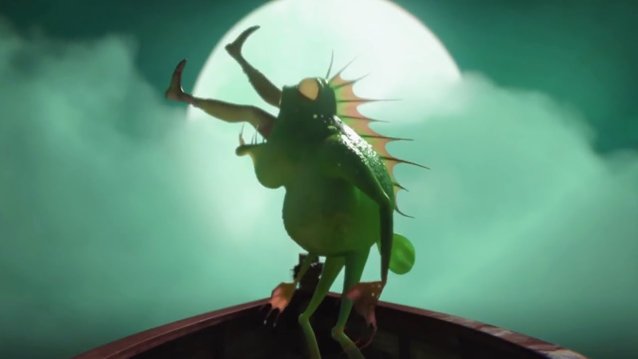 Fish monster eats person & burps (CFTL)