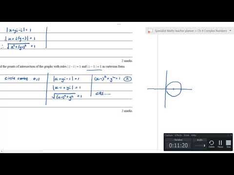 Year 12 Specialist Maths Complex Numbers Exam questions Part 1 of 2
