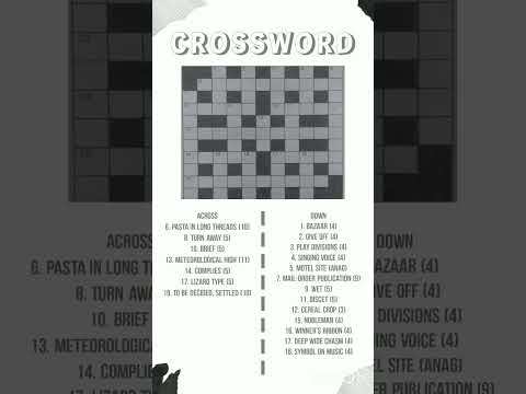 Daily Crossword Day 1 || #shorts #crossword #puzzle #braingames #mindgames #vocabulary #english