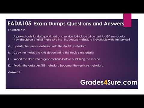 Esri EADA105 ArcGIS Desktop Associate 10.5 Dumps Exam Questions for Instant Success