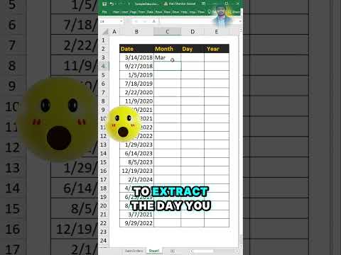 Extract Month, Day & Year Instantly in Excel 🔥Stop Formatting Dates Manually in Excel! Use This Hack