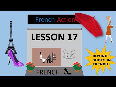 SHOPPING FOR SHOES IN FRENCH, Lesson 17 with Jenny at your fingertips