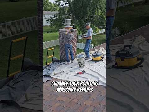 CHIMNEY TUCK POINTING MASONRY REPAIRS #superlativecontracting.com #preciseprofessionals