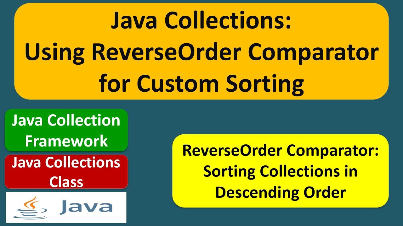 Java Collections: Using ReverseOrder Comparator for Custom Sorting | Java Collection Framework