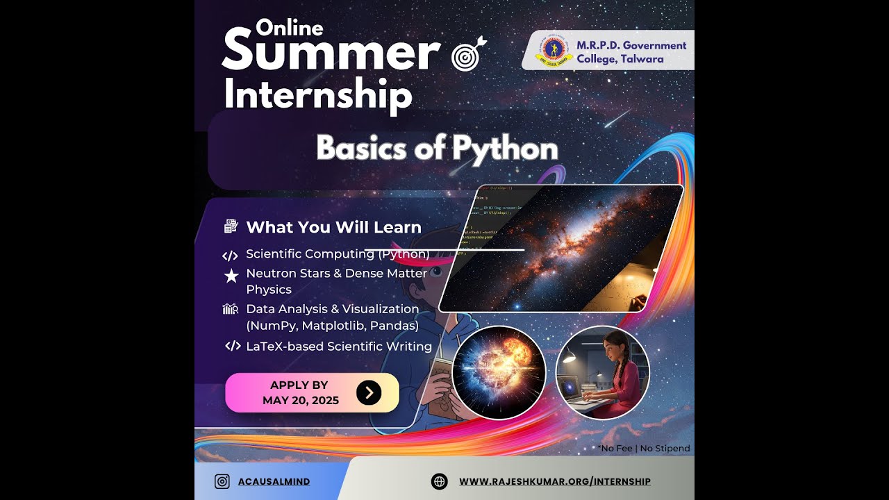 Basics of Python Programming | Data Types | Lists | Tuple | Loops | Conditional | SICNAP 2025