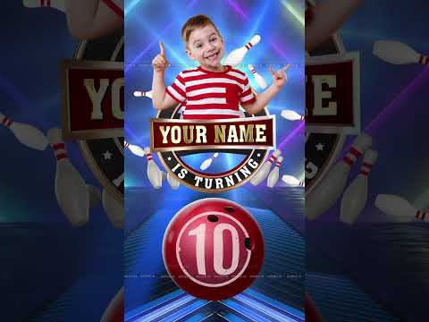 Bowling Birthday Invitation Video