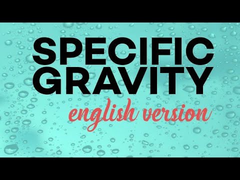 SPECIFIC GRAVITY in English