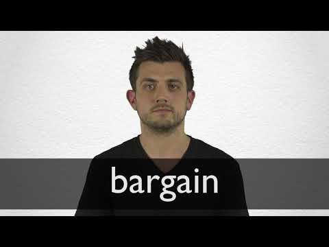 How to pronounce BARGAIN in British English