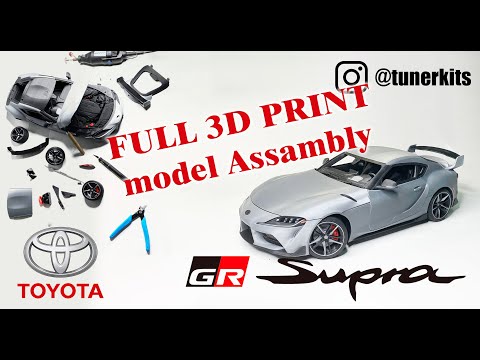 🚗 Toyota GR Supra Scale model Full KIT・ STL File for ・Cults