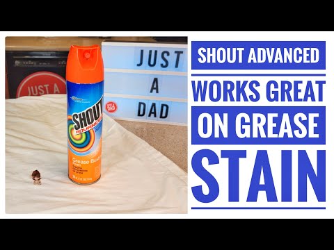 Review Shout Advanced Foaming Grease & Oil Laundry Stain Remover for Clothes How to Remove Oil