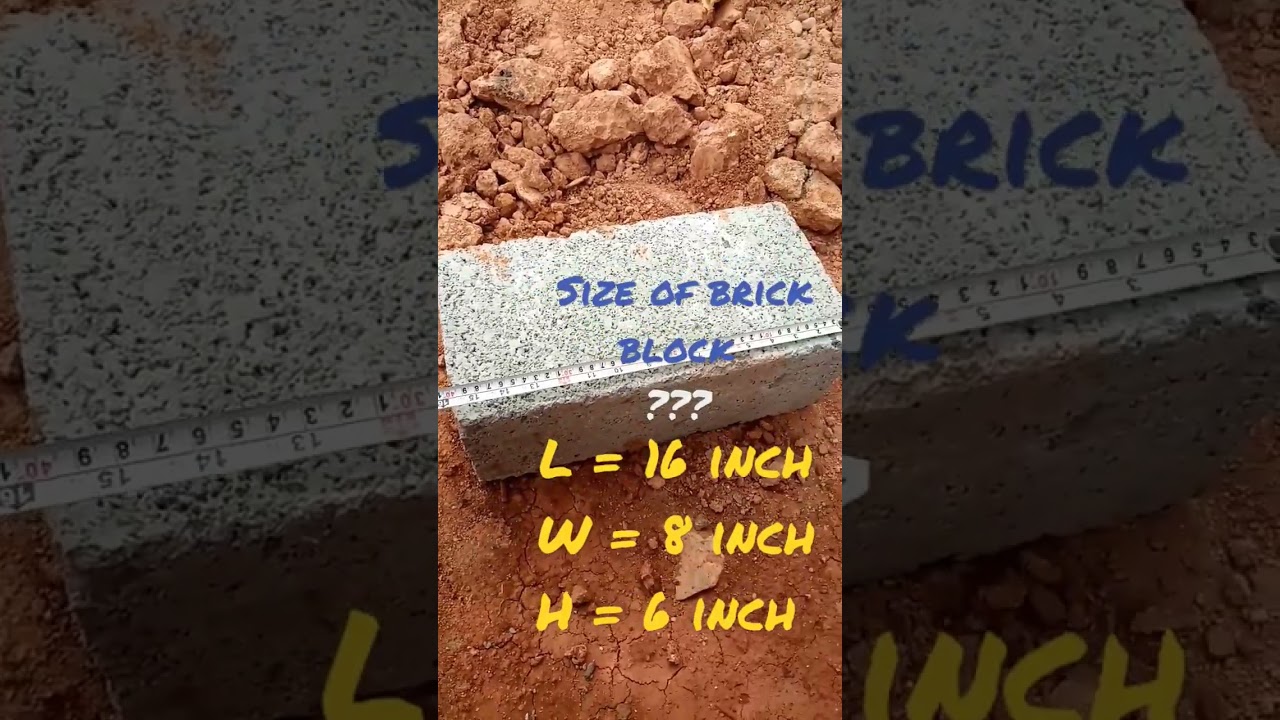 #SIZE Of brick block #site knowledge #Basic questions #civil eng.# M/S Academy