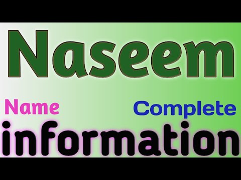 Naseem Name Meaning | Naseem Name Full Details | Naseem Naam Ki Rashi | The Secret of Name