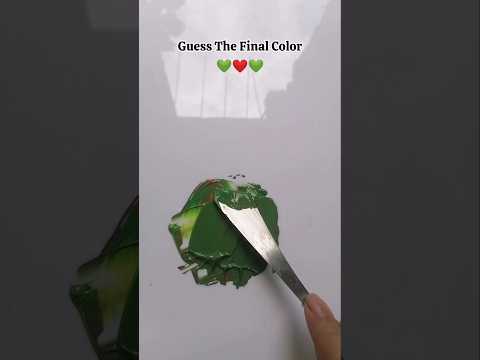 Guess the Final Color! Forest Green or Dark Green?