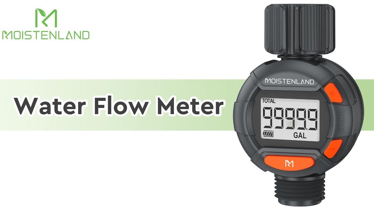 Moistenland Water Flow Meter Standard 3/4