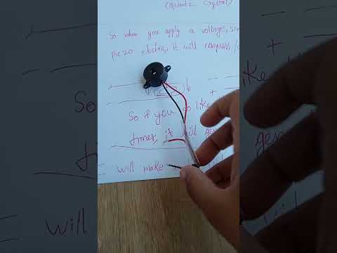 How does a piezo buzzer work? Detailed explanation on it's working.🔊😀