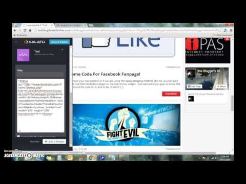 iFrame Code For Facebook Fanpage (Kalatu)