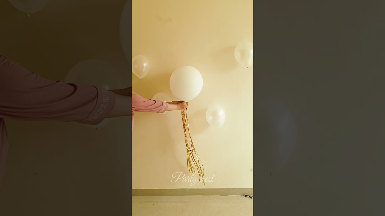 easy birthday decoration ideas at home #birthdaydecorationideasathome #asmr #balloon #partynest