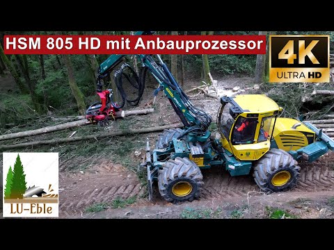 HSM 805 HD mit Anbauprozessor SP Maskiner 561LF | ![Maschinen-Sound]!