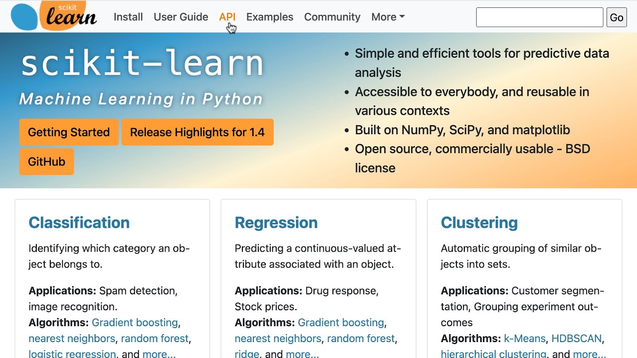 How to read the scikit-learn documentation