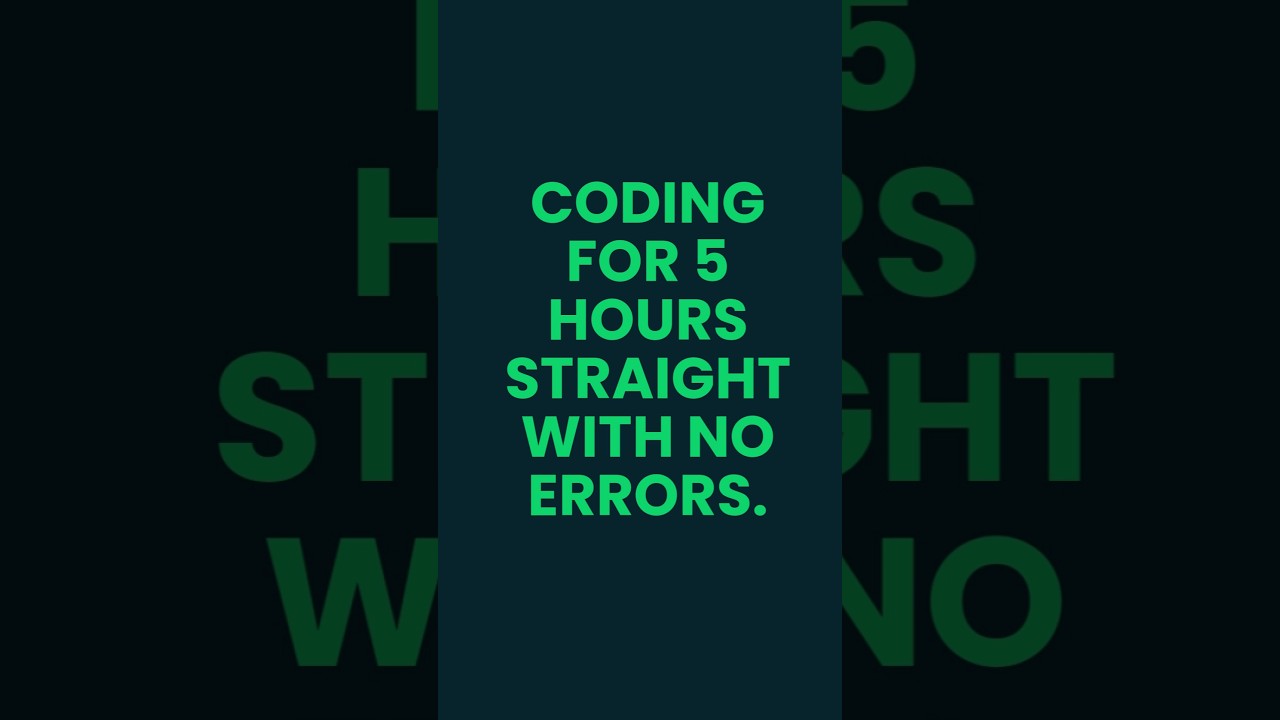 Coding for 5 hours #CodingMemes #TechHumor #ProgrammerLife #DeveloperHumor #CodeJokes