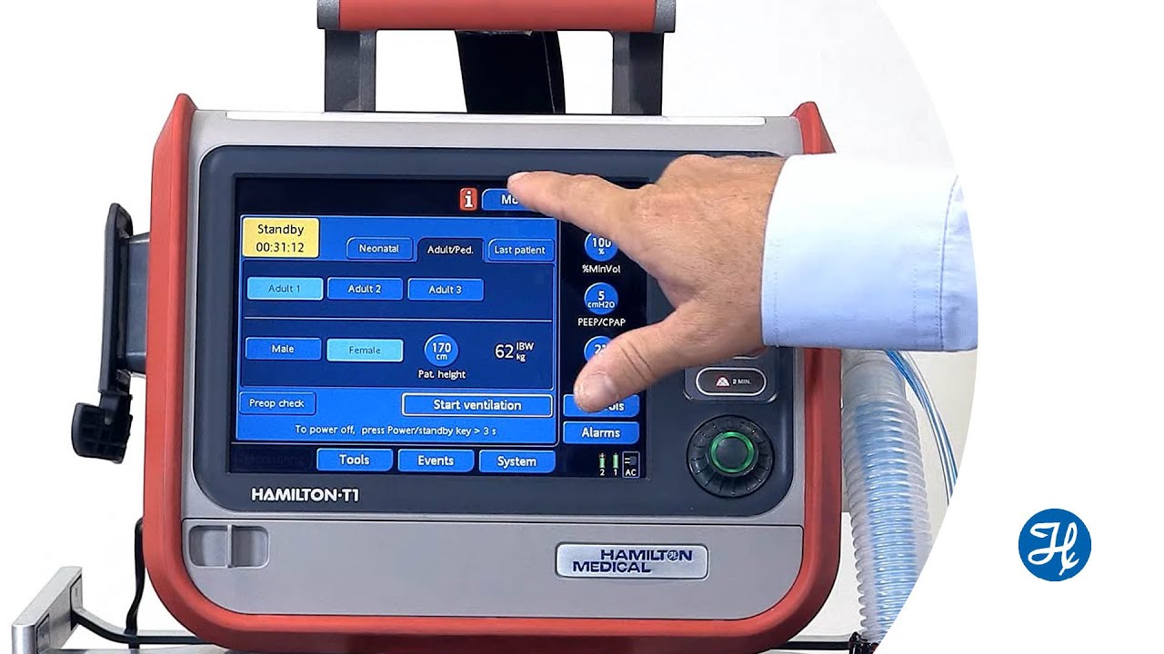 HAMILTON-C1/T1/MR1 SW 2.x - Basic ventilator settings
