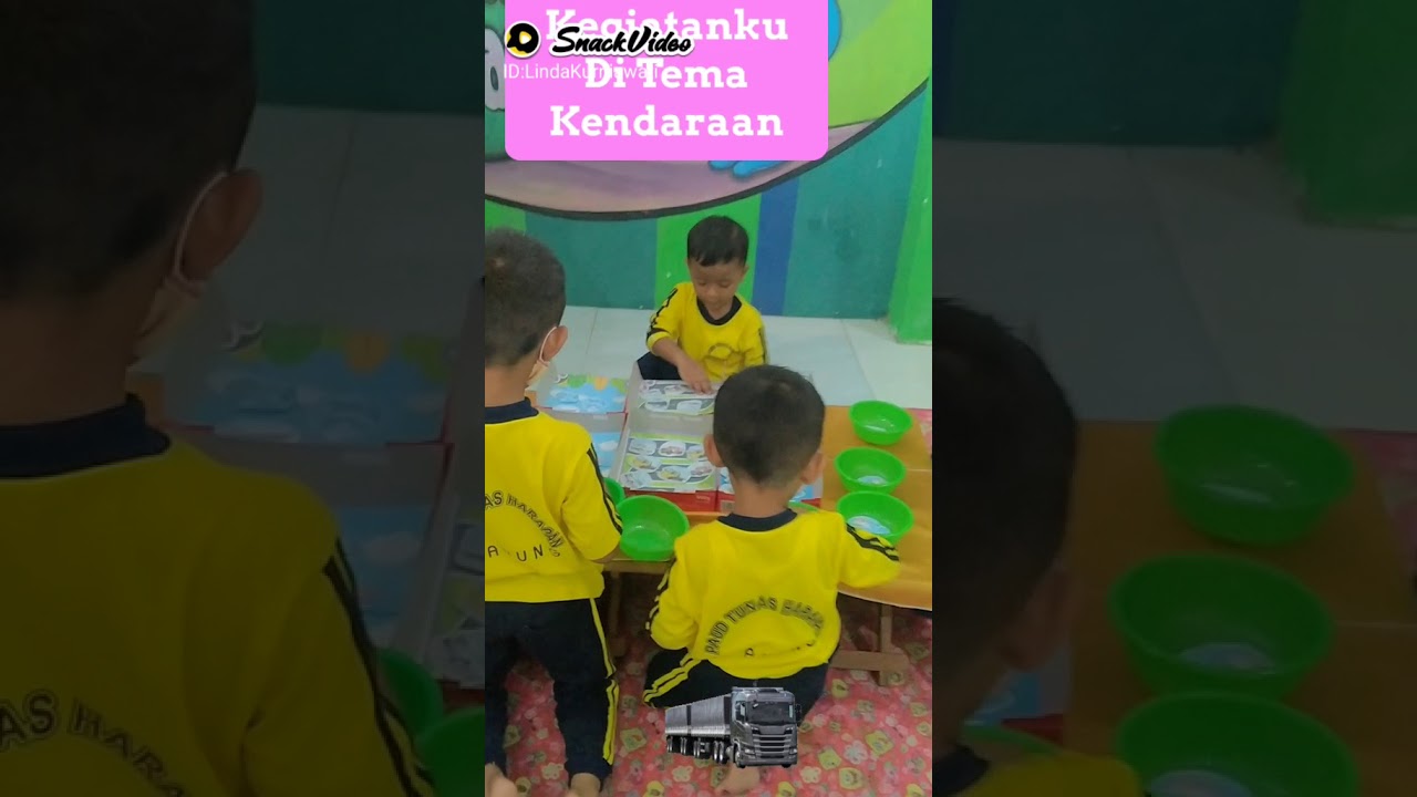 Kegiatan kelompok bermain Tema kendaraan mengenal kendaraan air darat dan laut