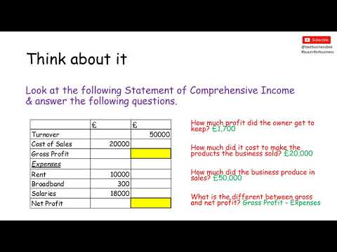 Financial Statements Explained - Remote Learning Lesson