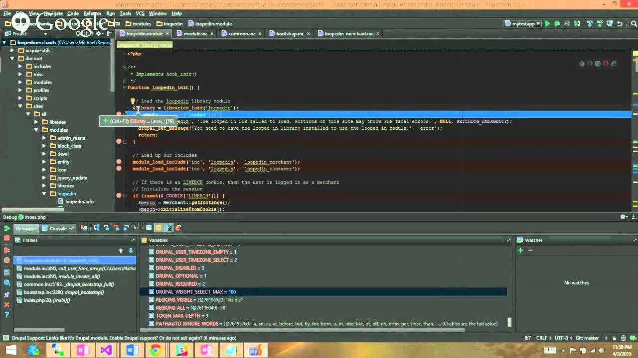Live debugging and code step throughs with PHPStorm and Xdebug