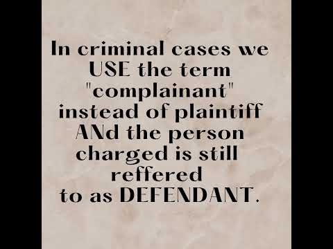 Who is the Plaintiff and defendant??