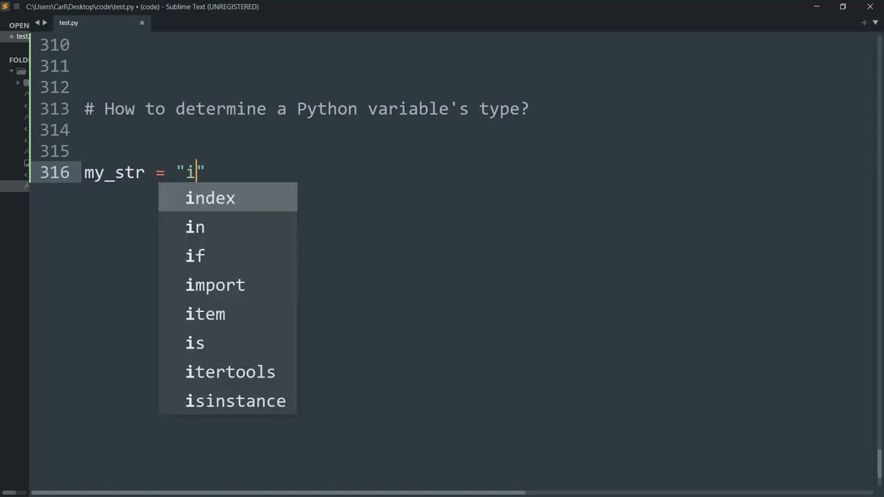 How to determine a Python variable's type?