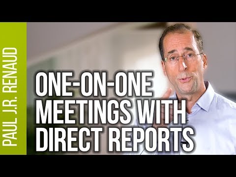 One on one meetings with direct reports | Paul Renaud