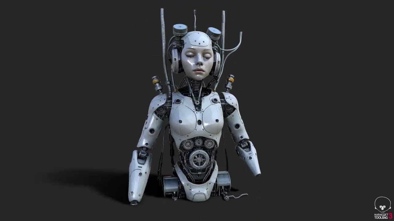 Android Ghost Shell High Detail 3D model