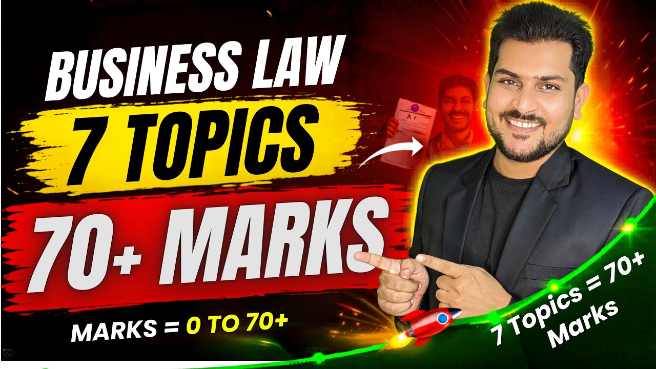 ICAI Asked 7 Topics in Every Attempt || 6 Attempt PYQ Analysis CA Foundation Law