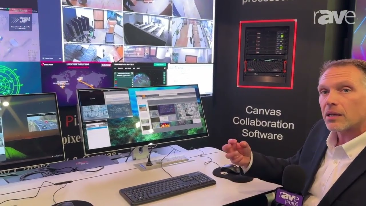 ISE 2025 Jupiter Demos Jupiter Canvas Collaboration Software for Video Wall Management