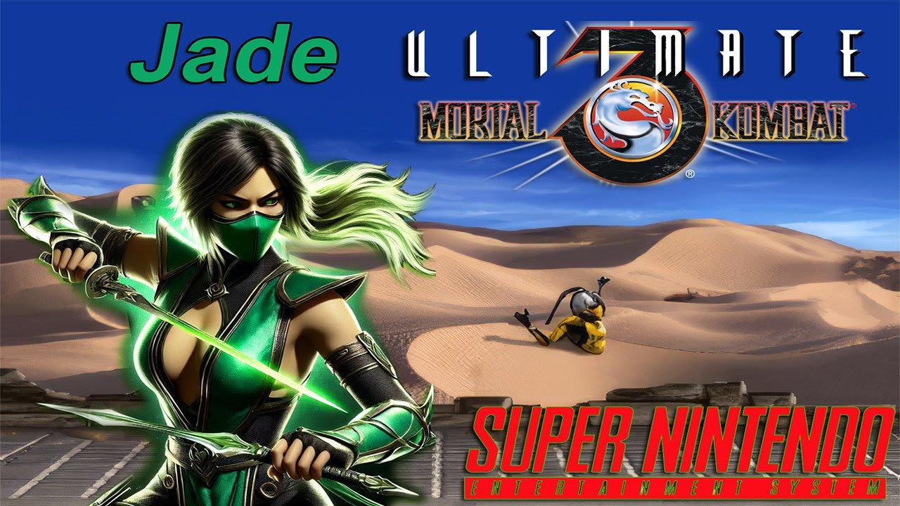 UMK3 SNES - ULTIMATE MORTAL KOMBAT 3 SUPER NINTENDO - JADE GAMEPLAY