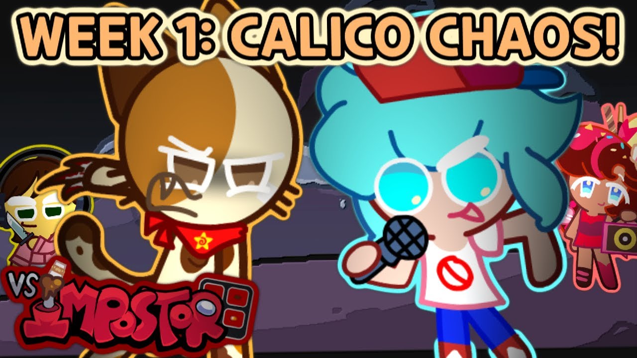 A COMIC STUDIO FNF MOD! - Vs Imposter: Comic Studio Edition - Week 1  CALICO CHAOS!