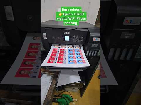 Best printer 👉Epson L3260 mobile WiFi Photo printing All-in One Color printer #passport photo print