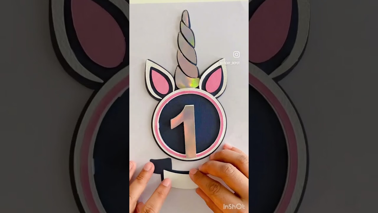 Lets make a unicorn cake topper #unicorn #cakedecorating #topper #happybirthday #cricut #handicraft
