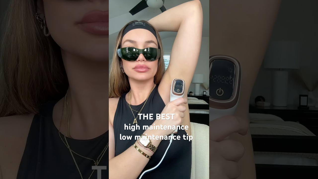 how to use the at home laser device 🫶🏼 #laserhairremoval #highmaintenance #hairremoval #laserhair