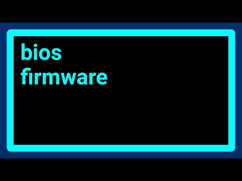 What is the difference between BIOS and firmware?
