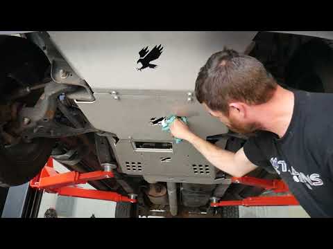 Talons Garage F-150 Oil Change with Catalytic Converter Shield and Skid Plates Installed