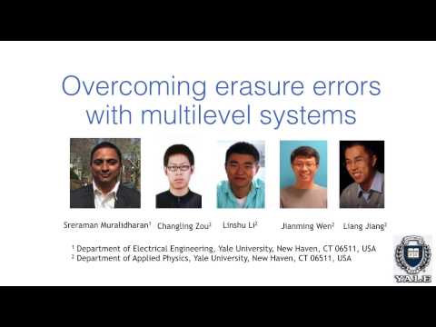 Overcoming erasure errors with multilevel systems
