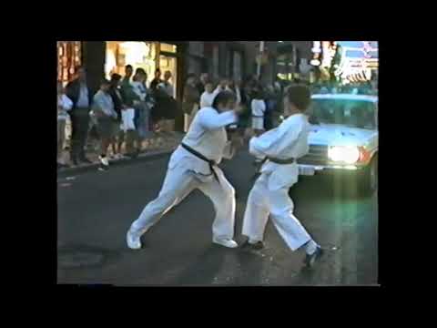 Stoet BEVRIJDINGSFEESTEN Zwijnaardsesteenweg Gent op uitnodiging Sifu Walter Toch 1987