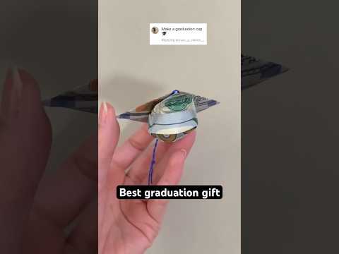 DIY graduation cap with any bill #giftideas