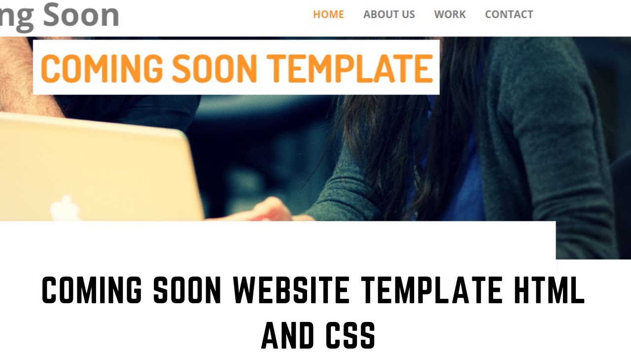 How to make a Coming soon template by using html css and javascript | Source code