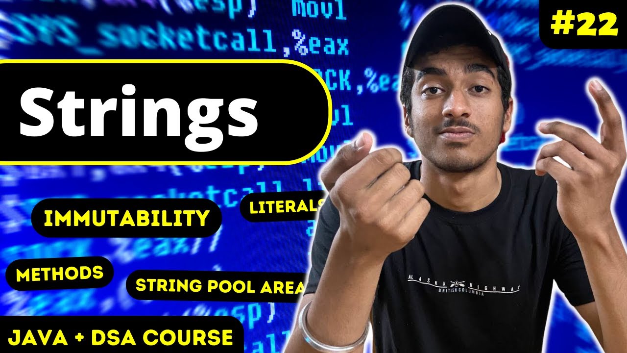 Strings in JAVA! | All concepts cleared✅ | JAVA + DSA COURSE