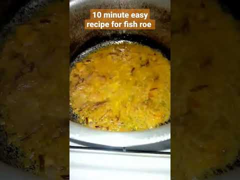 10 minute recipe for fish roe #Roe #fishroe #fresh #fisheggs #egg #eggrecipe