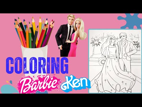 Barbie and Ken. Barbie & Ken coloring video. Coloring pages #barbie #coloring #kidsvideo