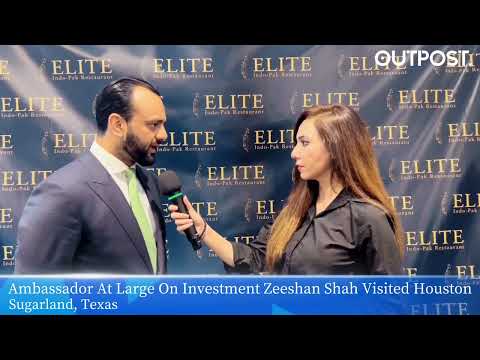 Ambassador-at-Large on Investment Zeeshan Shah from Pakistan visited Houston