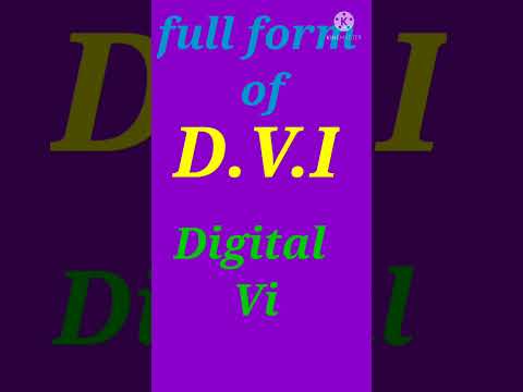 full form of DVI